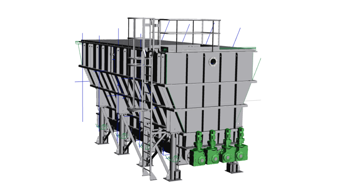 Silo avec extracteur à vis multiples - EnviroLine | SFA enviro