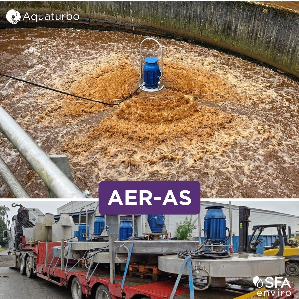 Location et installation de 5 turbines rapides Aquaturbo 22kW en moins de 36 heures ! | SFA enviro